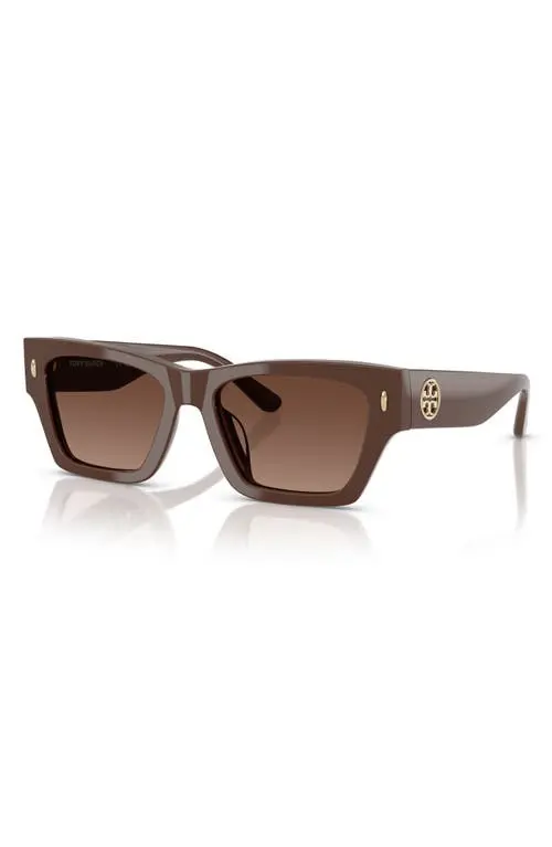 Tory Burch 52mm Rectangular Sunglasses
