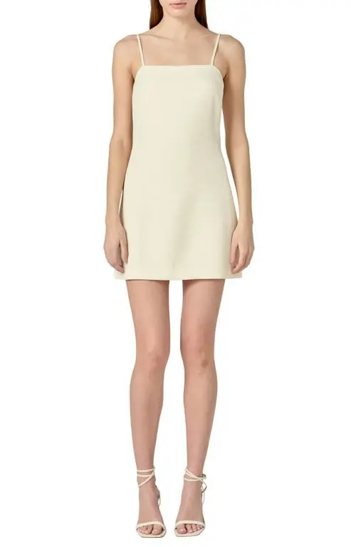 English Factory Tie Strap A-line Mini Dress