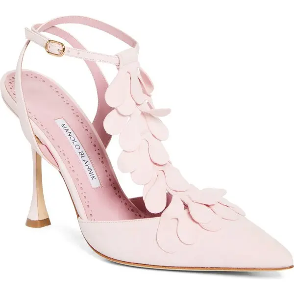 Manolo Blahnik Marwam T-strap Pumps