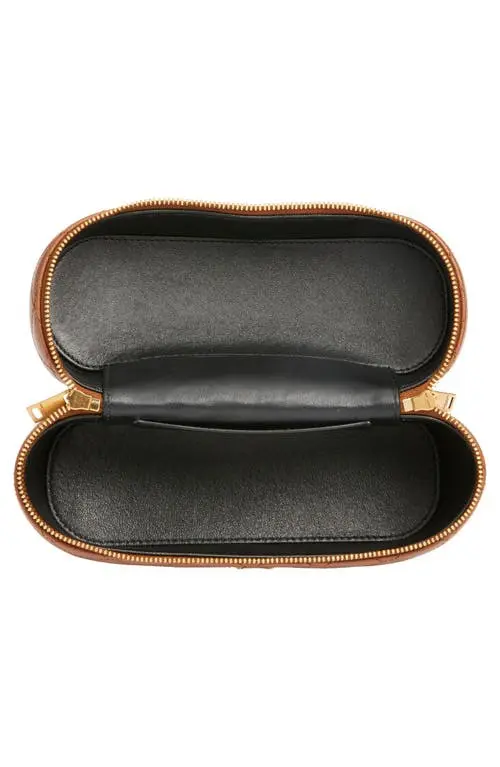 Saint Laurent Mini Gaby Quilted Leather Vanity Case - Fox