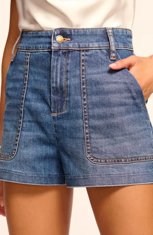 Ramy Brook Hilary Denim Shorts - Medium Wash