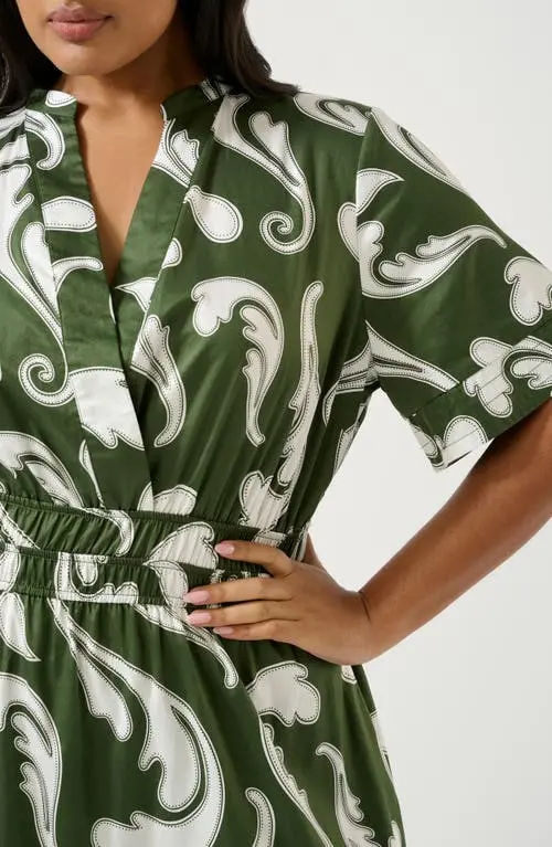 green goddess dressing trader joe's ingredients Olive Green Faux Wrap Jersey Midi Dress UK14 main image 1