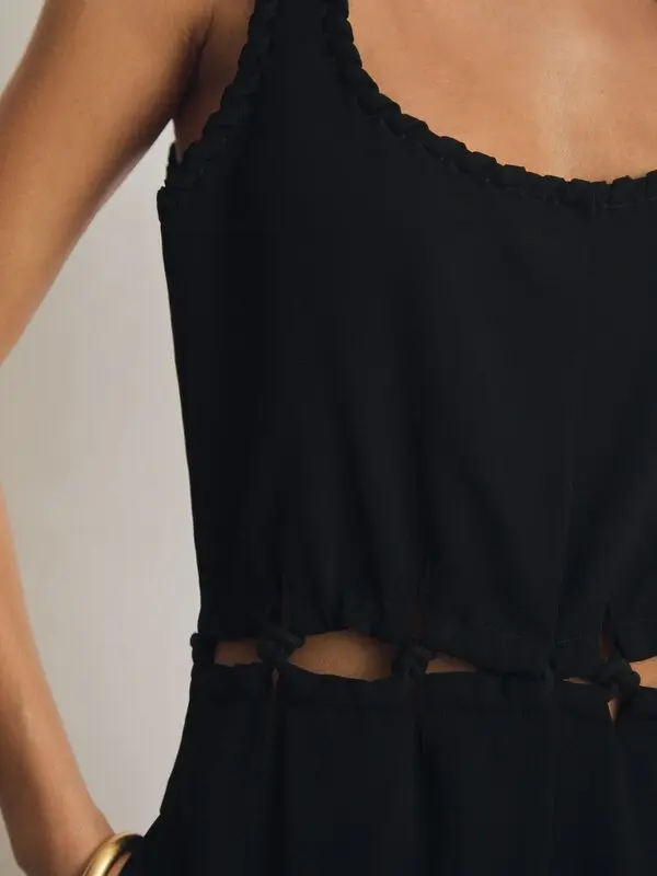 REISS Miniva Atelier Cut-out Waist Jumpsuit