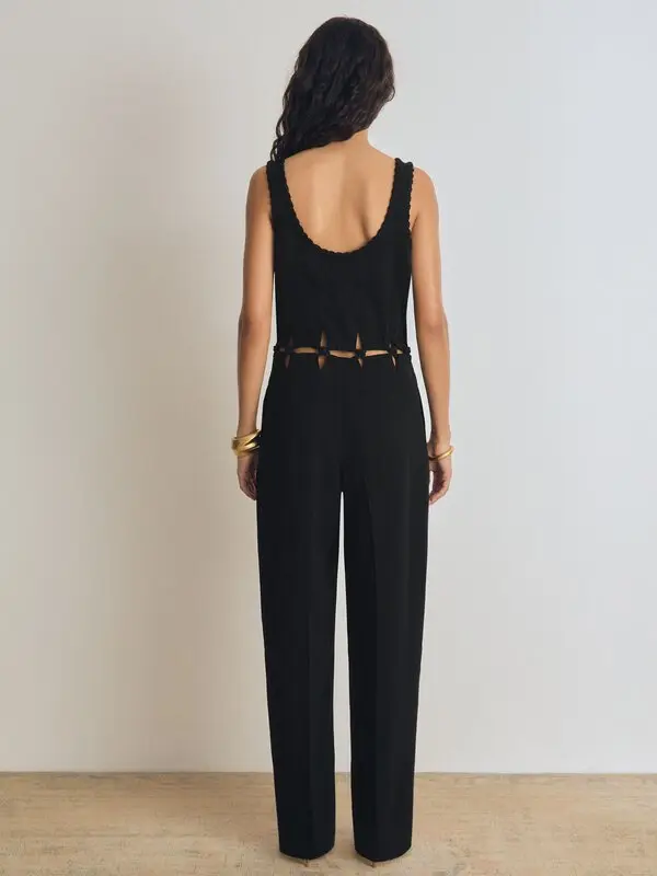 REISS Miniva Atelier Cut-out Waist Jumpsuit