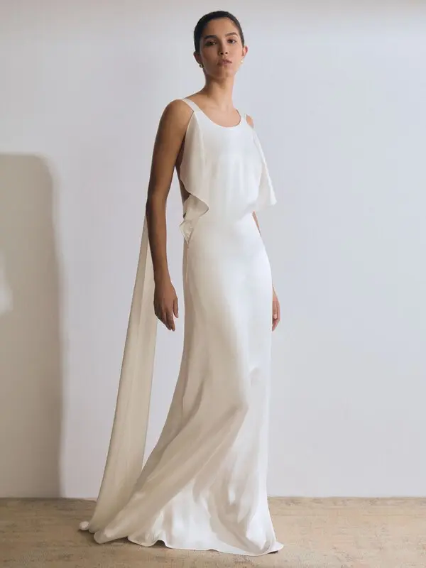 REISS Brackley Atelier Duchess Satin Maxi Dress