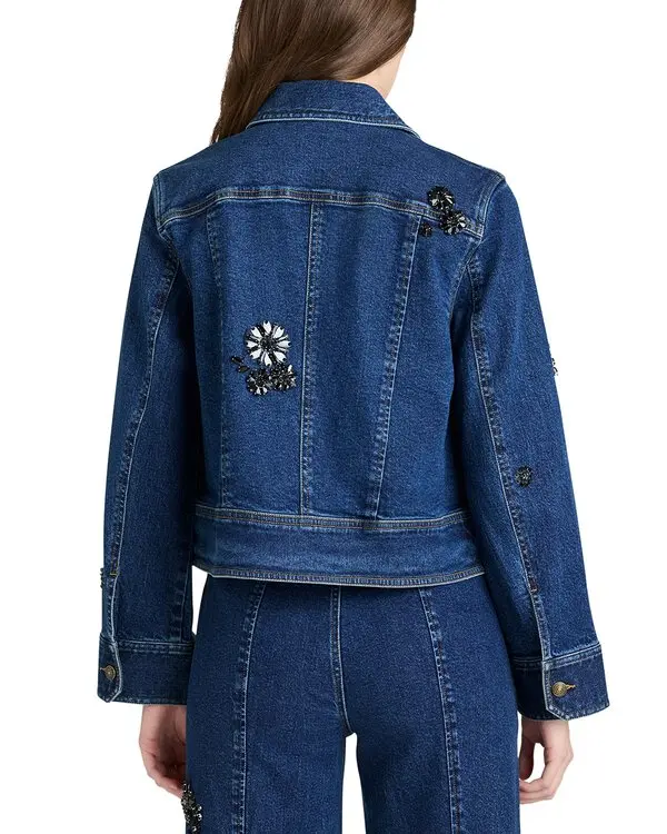 Cinq À Sept Embellished Riviera Denim Jacket