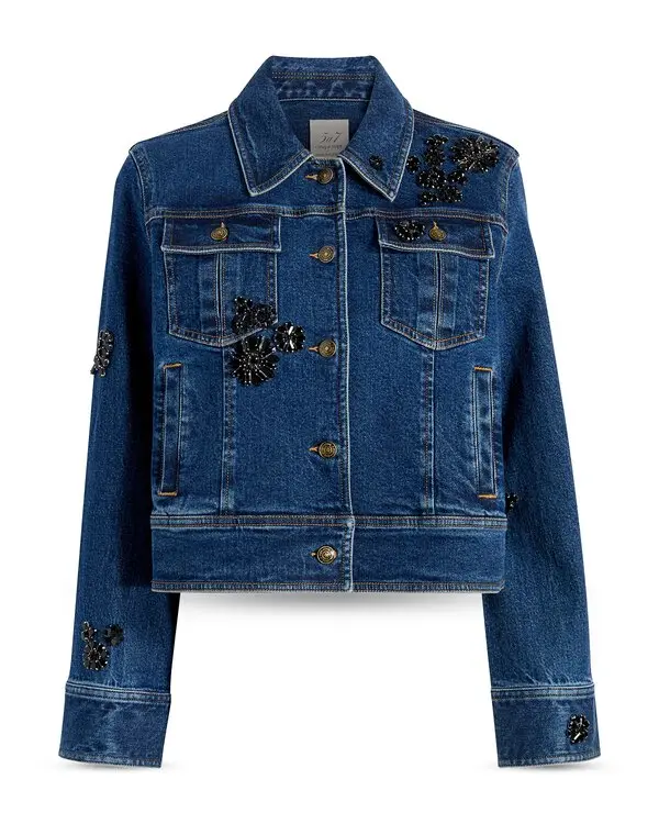 Cinq À Sept Embellished Riviera Denim Jacket