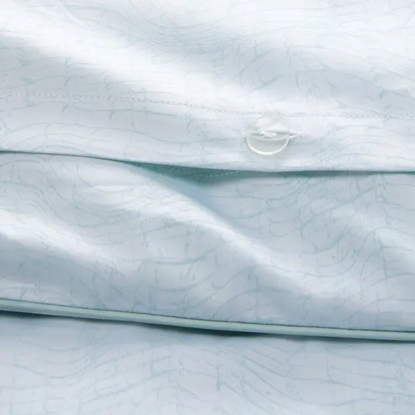 AMALIA HOME COLLECTION Matiz Jacquard Duvet Cover, Queen - Turquoise/aqua