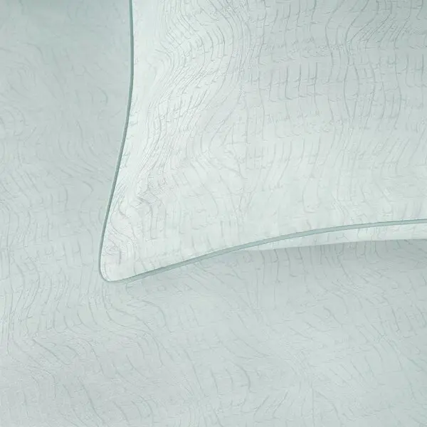 AMALIA HOME COLLECTION Matiz Jacquard Duvet Cover, King - Turquoise/aqua