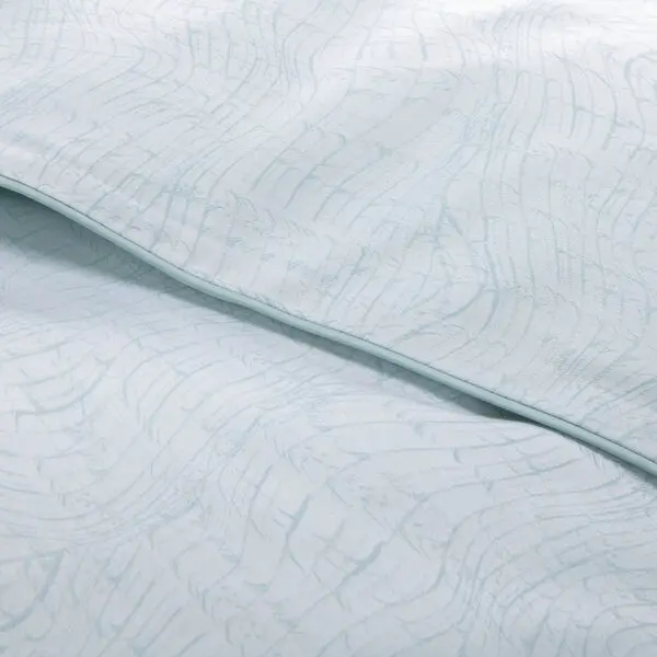 AMALIA HOME COLLECTION Matiz Jacquard Duvet Cover, King - Turquoise/aqua