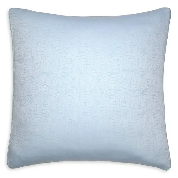 AMALIA HOME COLLECTION Matiz Jacquard Sham, Euro - Turquoise/aqua