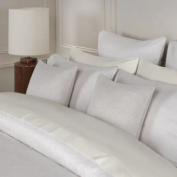 AMALIA HOME COLLECTION Matiz Jacquard Sham, Standard, Set Of 2 - Beige/sand