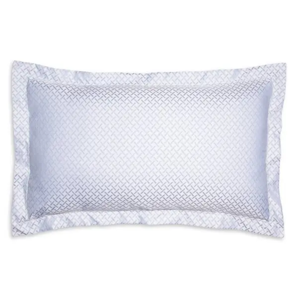AMALIA HOME COLLECTION Luso Silk Blend Sham, King, Set Of 2 - White/silver
