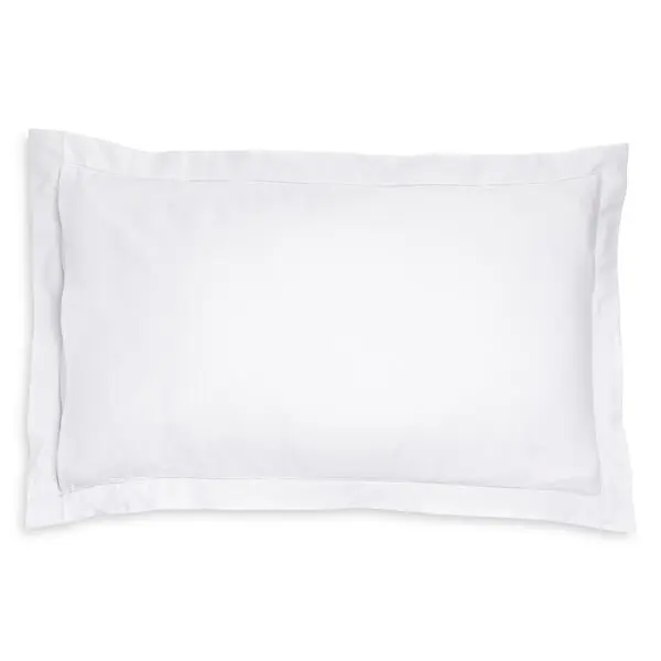 AMALIA HOME COLLECTION Luso Silk Blend Sham, King, Set Of 2 - White/silver