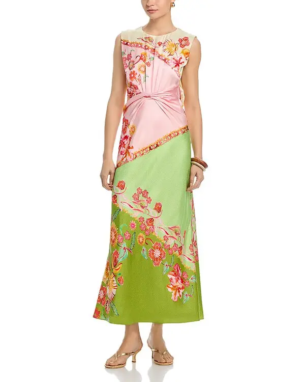 Saloni Gwen Maxi Dress - Lilia Trellis