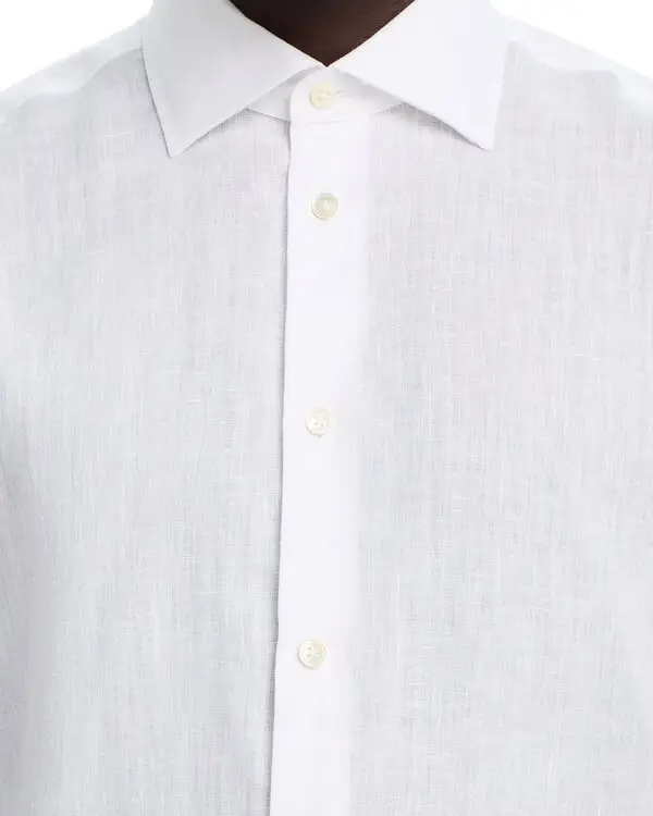 MAURIZIO BALDASSARI Linen Sport Shirt - White