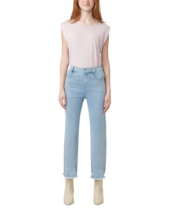Hue High-rise Ruffle-hem Skimmer Jeans - Classic Light
