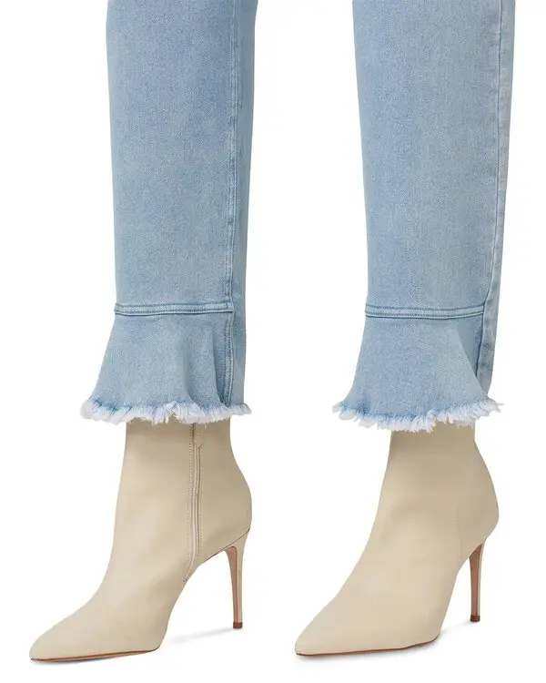 Hue High-rise Ruffle-hem Skimmer Jeans - Classic Light