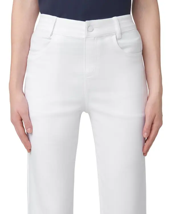 Hue High-rise Skimmer Jeans With Ruffle Hem
