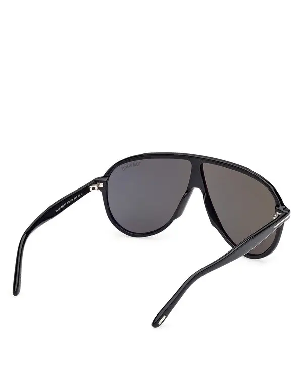 TOM FORD Vladamir Pilot Sunglasses 65mm - Black/green