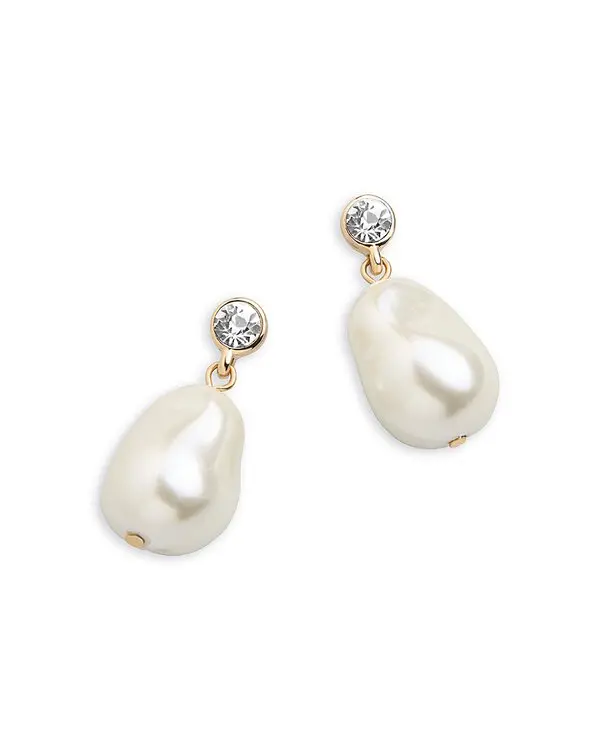 Baublebar Myra Imitation And Glass Drop Earrings - Pearl