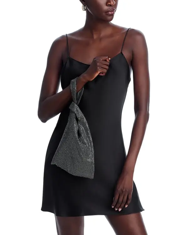 Aqua Crystal Evening Bag - Black