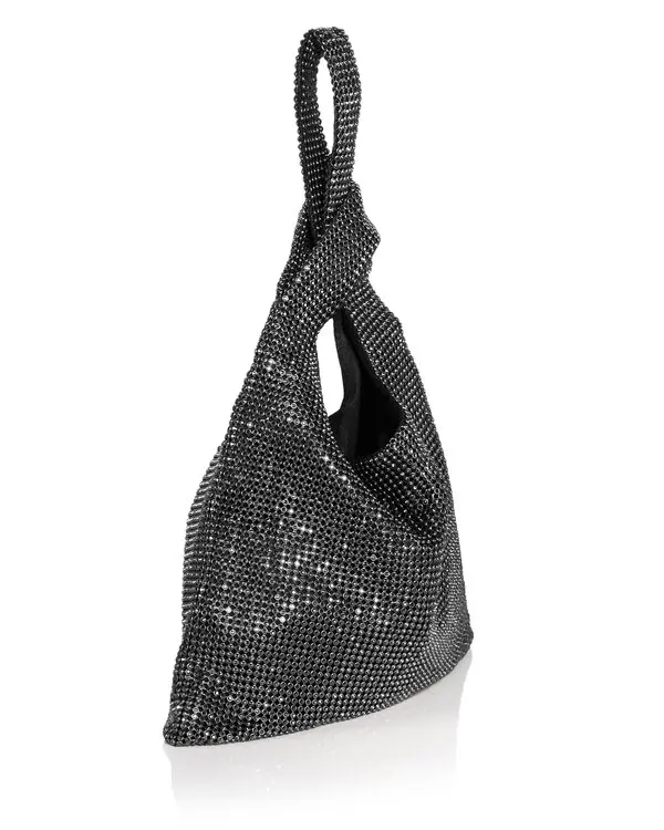 Aqua Crystal Evening Bag - Black