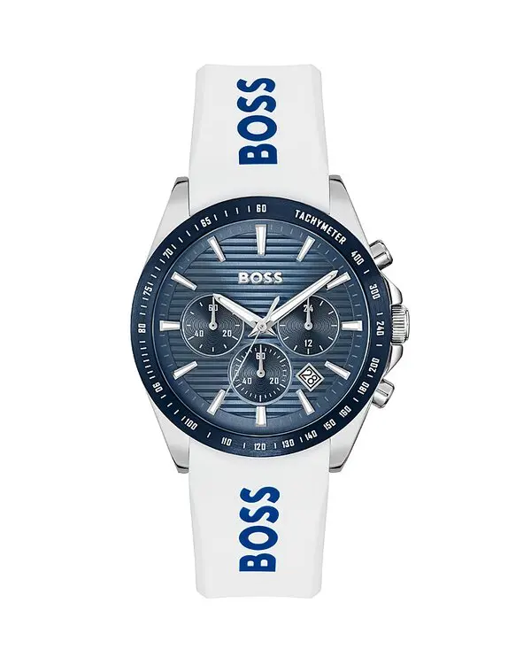 Hugo Boss Strike Chronograph Watch - Blue/white