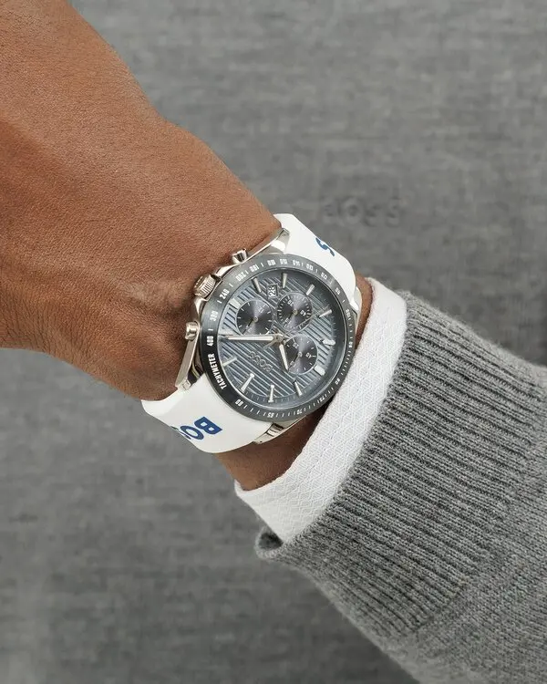 Hugo Boss Strike Chronograph Watch - Blue/white