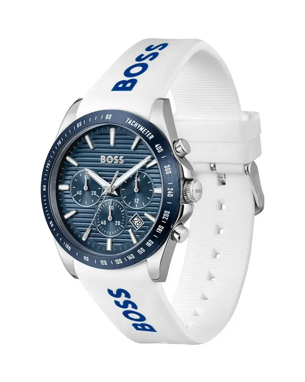 Hugo Boss Strike Chronograph Watch - Blue/white