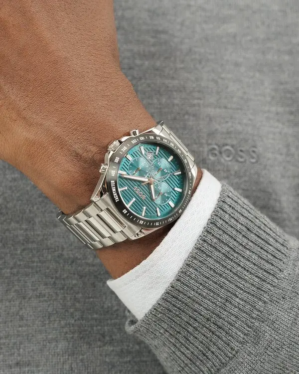 Hugo Boss Strike Chronograph 41mm - Green/silver