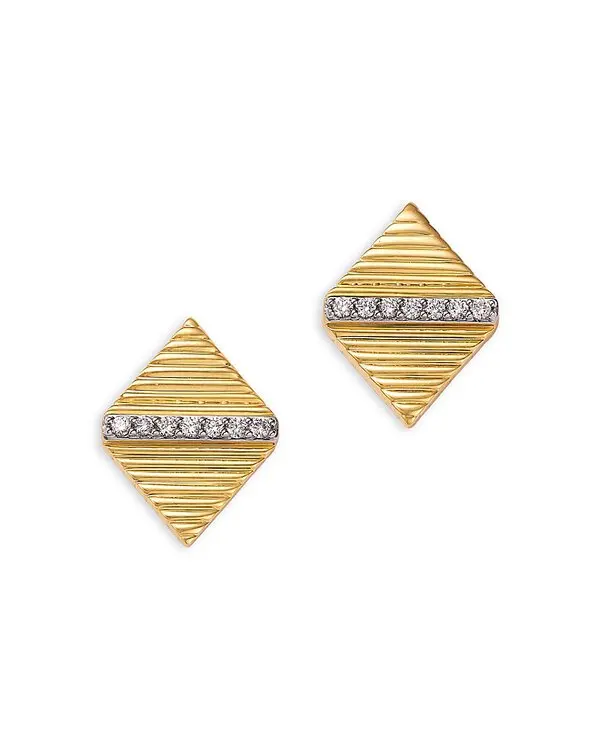 Bloomingdale'S Diamond Stud Earrings 0.15 Tcw In 14k Yellow - Gold