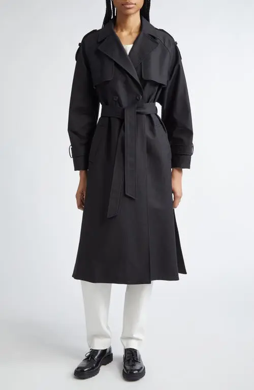 Partow Rory Belted Compact Cotton Trench Coat