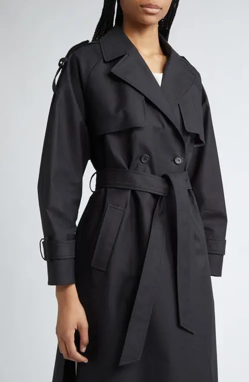 Partow Rory Belted Compact Cotton Trench Coat