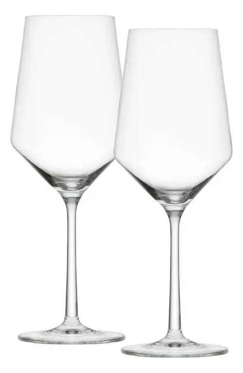 SCHOTT ZWIESEL Pure Set Of 2 Cabernet Wine Glasses - Clear