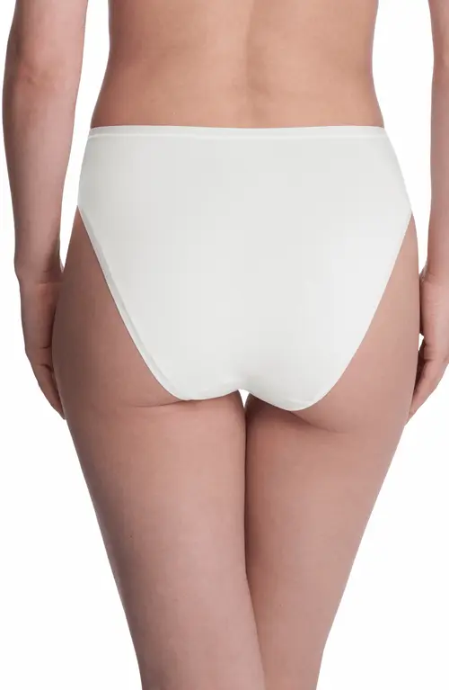 Natori Bliss Bare Cotton High Cut Brief - Ivory