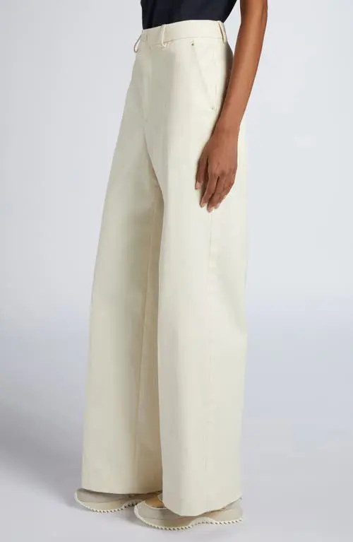 Moncler Cotton Stretch Twill Straight Leg Pants