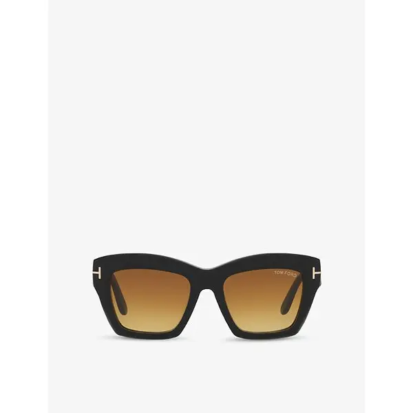 TOM FORD Ft1191 Rectangle-frame Sunglasses - Black