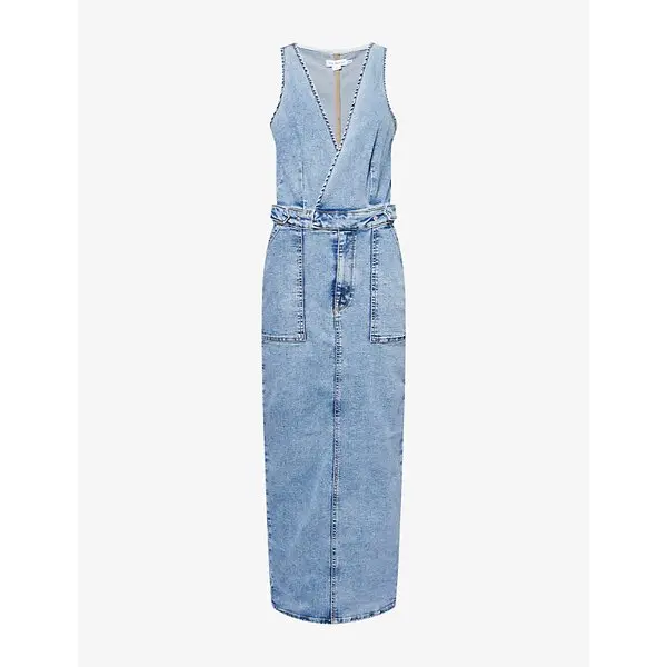 Good American Fit For Success Denim Maxi Dress - Indigo780 | Editorialist