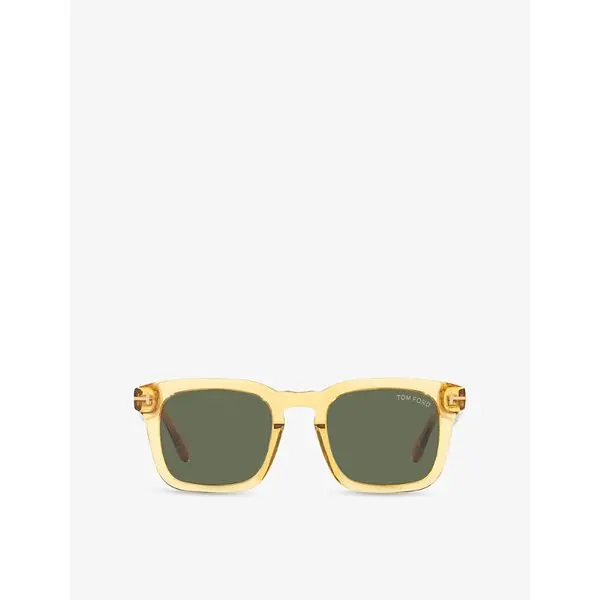 TOM FORD Sun Dax Ft0751 Square-frame Sunglasses - Yellow