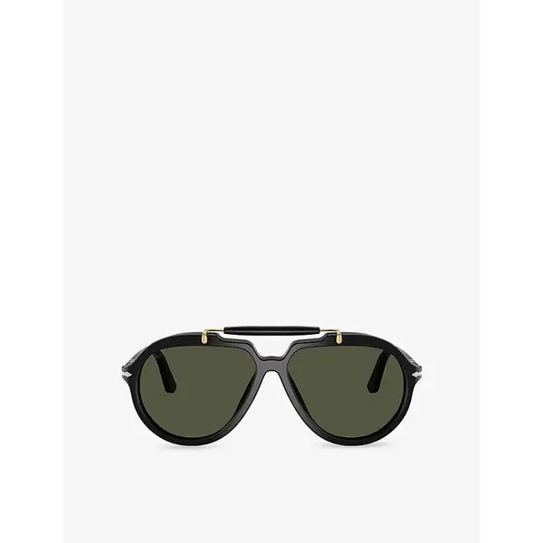 Persol Pilot-frame Sunglasses - Black