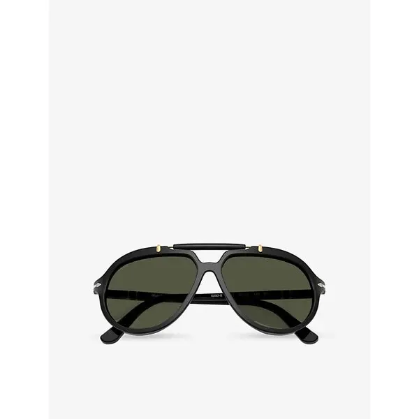 Persol Pilot-frame Sunglasses - Black