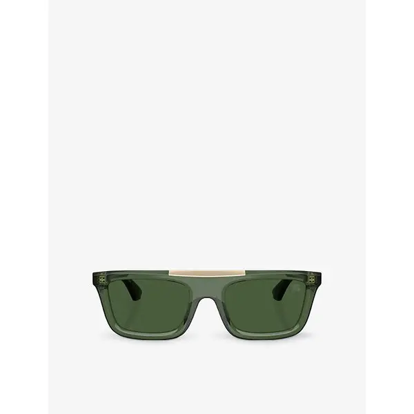 Burberry Be4451u Rectangle Sunglasses - Green