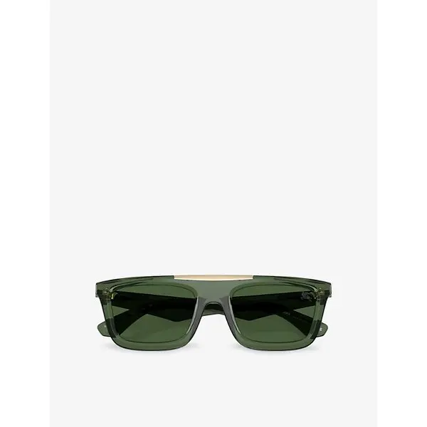 Burberry Be4451u Rectangle Sunglasses - Green