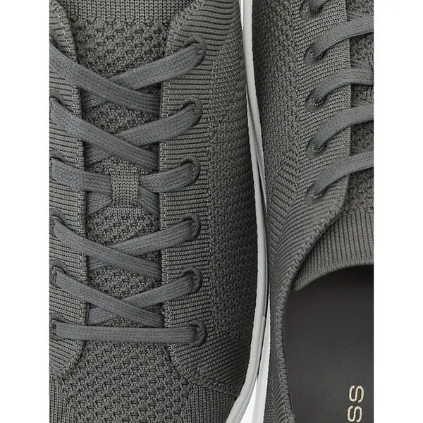 REISS Finley Knit Low-top Trainers - Grey