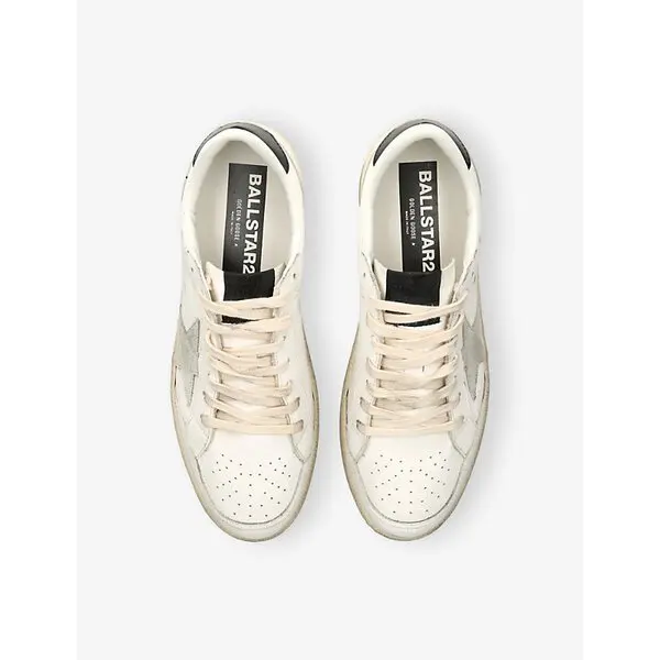 GOLDEN GOOSE Ballstar 2 Leather Low-top Trainers - White/comb