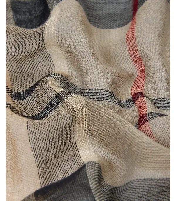 Barbour Welton Tartan Beige Scarf