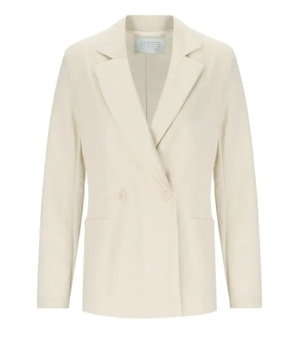 Harris Wharf London Double-breasted Blazer - Ivory