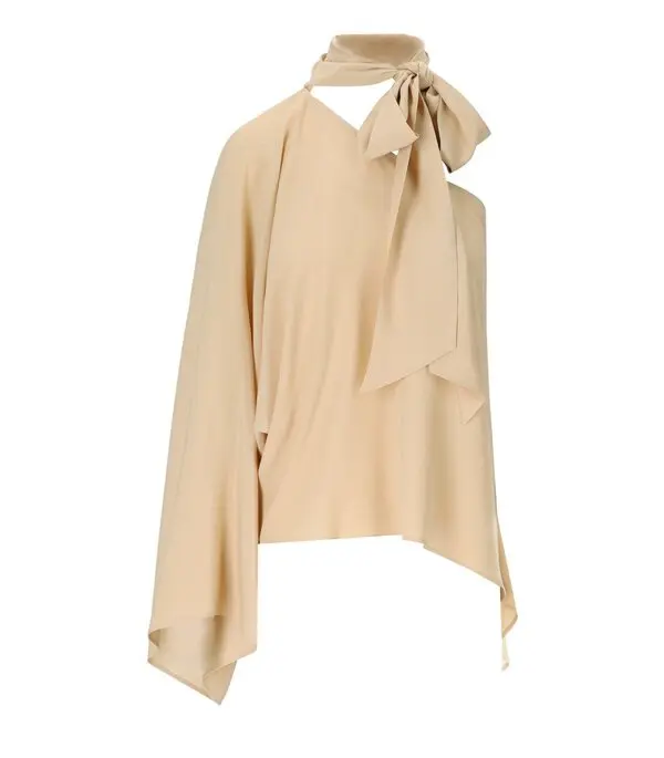 Federica Tosi One-shoulder Crêpe Blouse