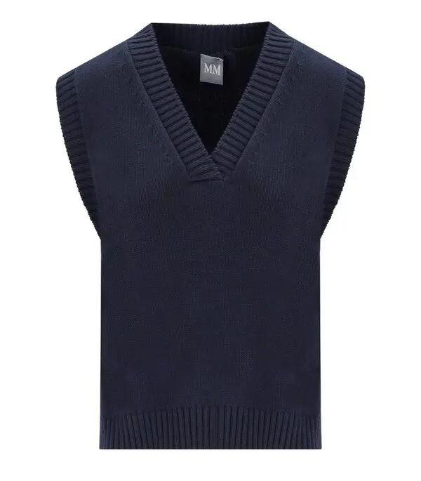 Max Mara Scafati Knitted Vest - Blue